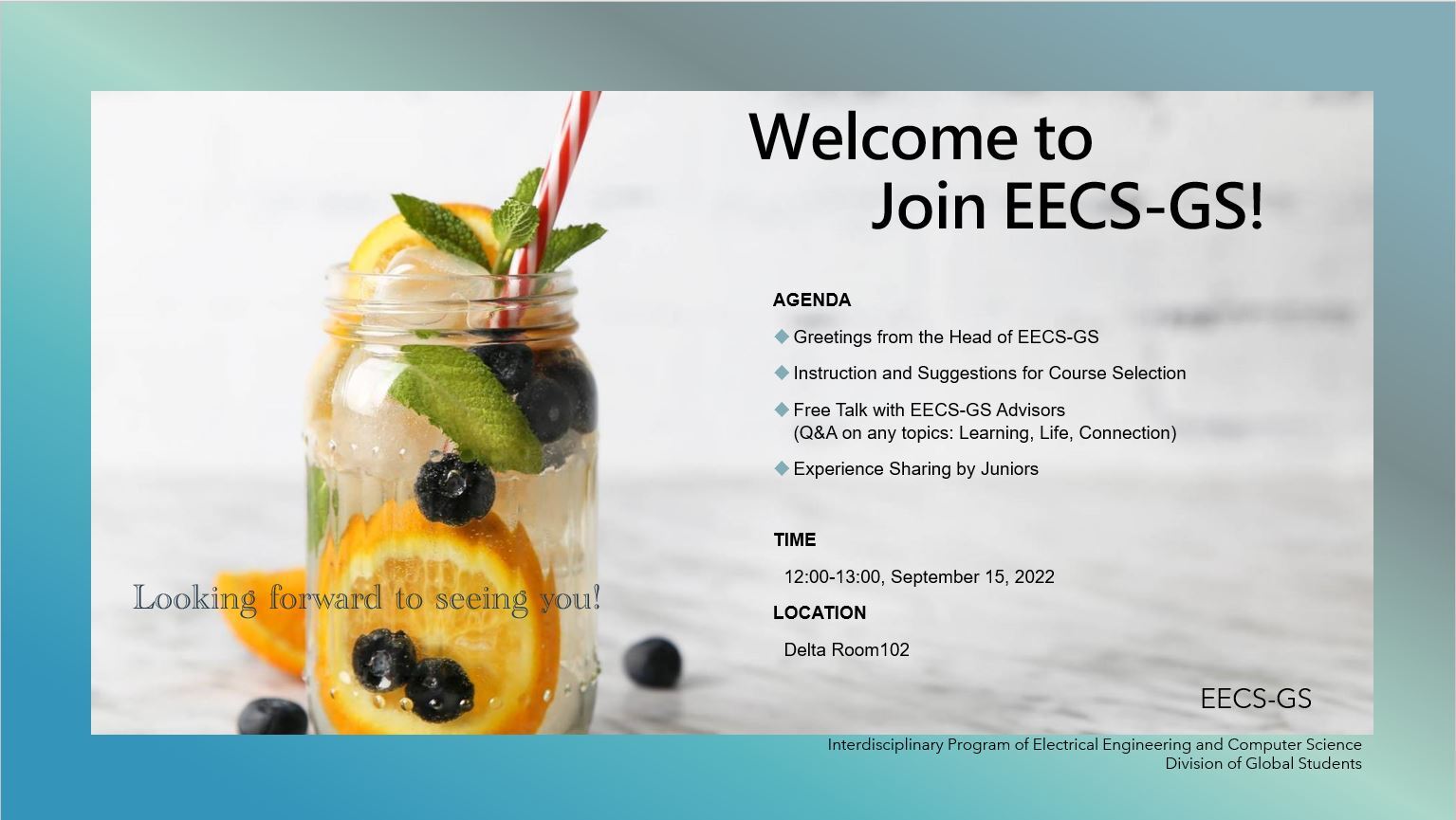 EECS-GS Welcome Session 2022